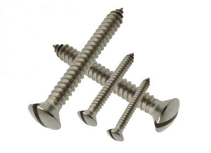 Raised CSK Head Self Tapping Wood Screws , Slotted Raised Countersunk ...