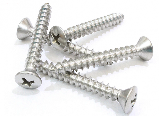 Phillips / Cross Recessed Raised Countersunk Head Wood Screws Custom Acceptable