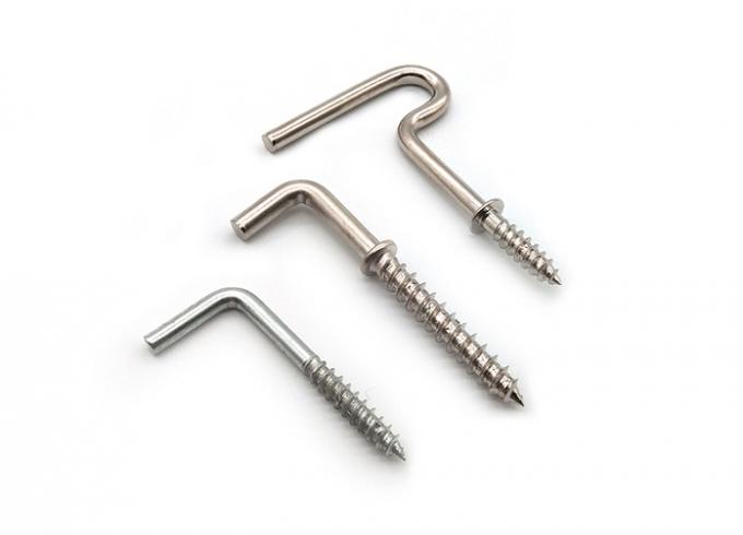 L Shape Threaded Mechanical Fasteners / Self Tapping Square Bend Screw ...