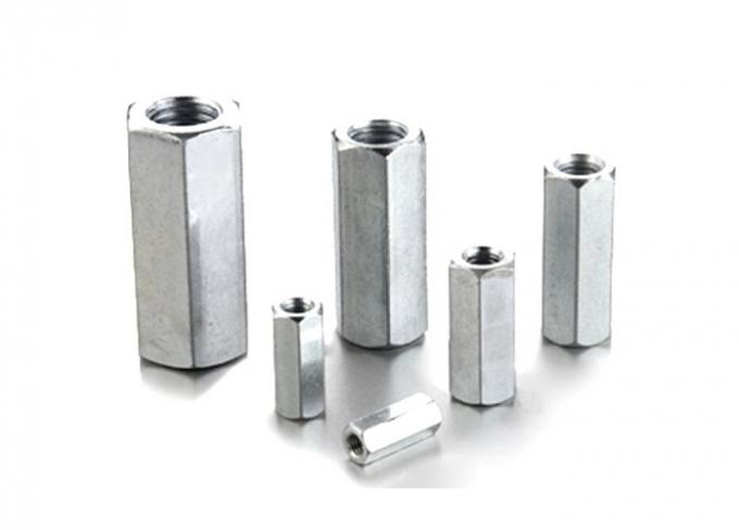 SS / CS Hex Lock Nut , Hex Coupling Nuts DIN ANSI / ASME Standard