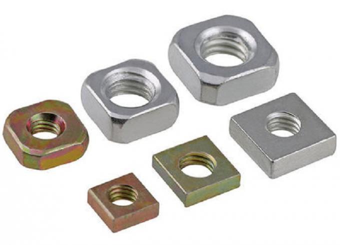 All Sizes Square Thin Nuts , SS / CS Square Lock Nut DIN ISO Standard