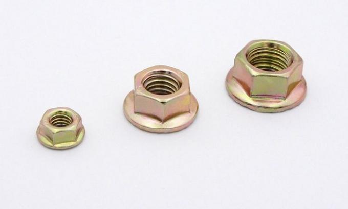6 Grade Hexagon Lock Nut With Flange And Fine Pitch Thread DIN ISO Standard