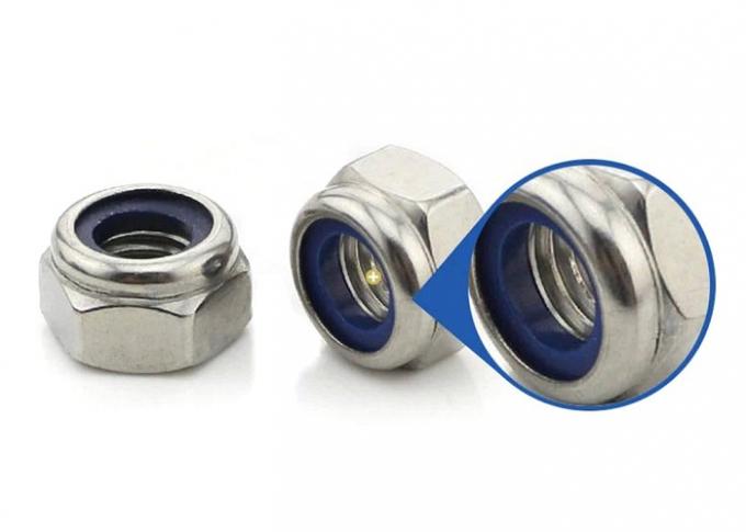 DIN 985 Standard Hexagon Lock Nut Prevailing Torque Type With Nylon Insert