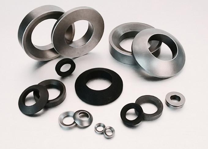 M6 - M48 Galvanized Steel Spherical Washer , Conical Seat Washer DIN 6319