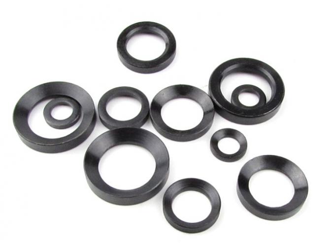 M6 - M48 Galvanized Steel Spherical Washer , Conical Seat Washer DIN 6319