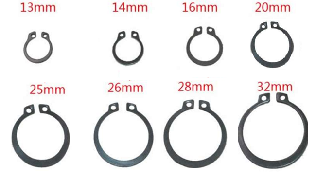Spring Steel DIN 471 External Circlips Retaining Rings For Shafts