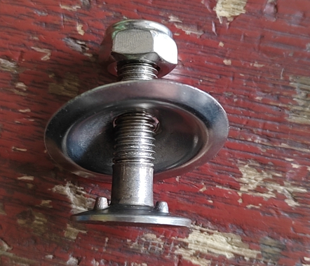 DIN 15237 4 Dots Hex Nut Assembly Zinc Plated High Strength