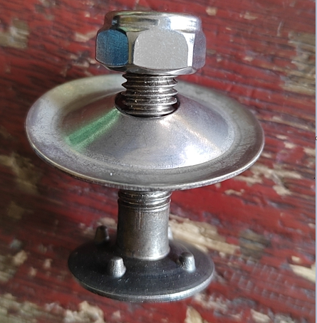 DIN 15237 4 Dots Hex Nut Assembly Zinc Plated High Strength