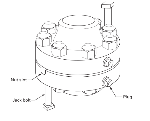 RTJ Class 300 Type Forged Weld Neck Orifice Flange With Jack Screw Plug