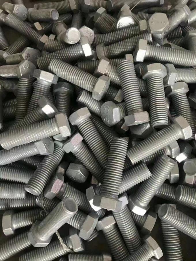 Carbon steel Full Threaded Flat Head Hex Bolt For Outdoor Work Steel Parts