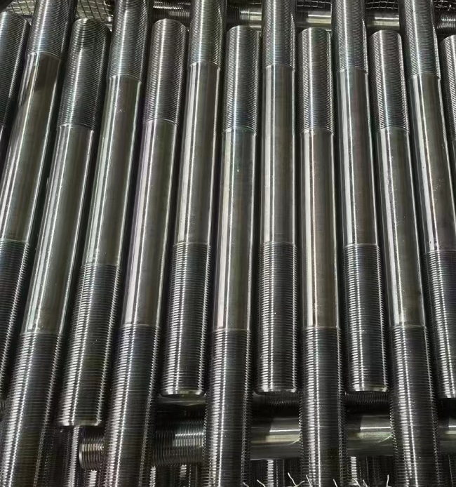 B18.31.2 Steel Double Ended Bolt Fine Teeth Rough Pole Clamping Studs UNF