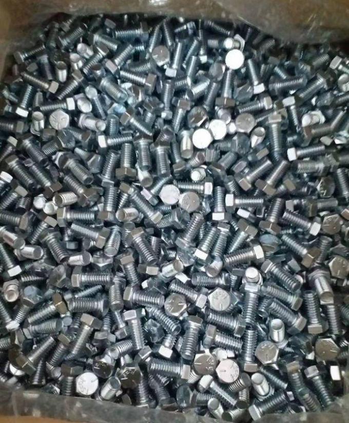 M2 - M72 Electrogalvanizing Carbon Steel Hexagon Head Bolt Full Thread