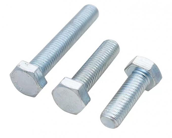 M2 - M72 Electrogalvanizing Carbon Steel Hexagon Head Bolt Full Thread