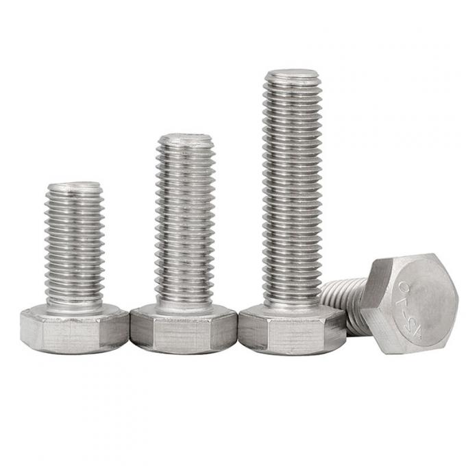 Left Hand 18-8 Stainless Steel Hex Head Screws / Reverse Threaded Hex Bolt