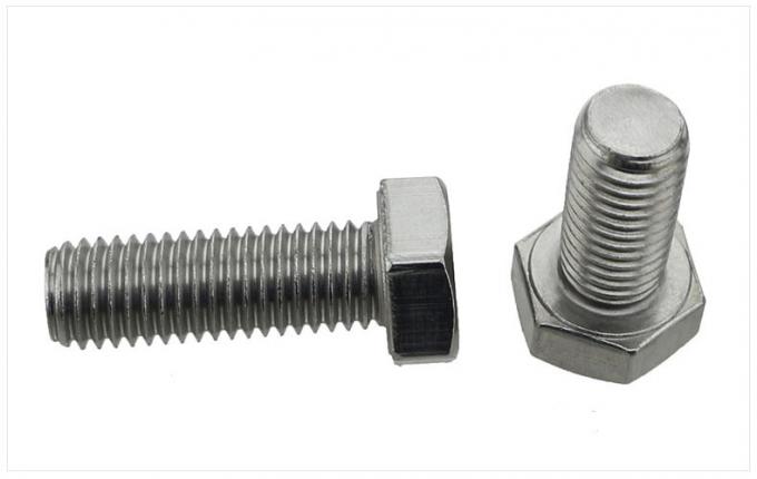 Left Hand 18-8 Stainless Steel Hex Head Screws / Reverse Threaded Hex Bolt