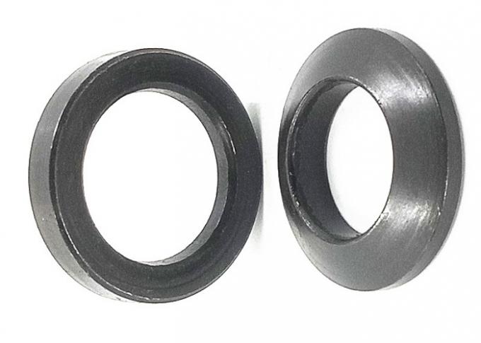 Black Carbon Steel Spherical Washers Conical Seats DIN 6319 Type C / D / G For Building