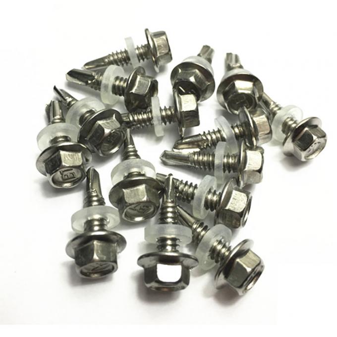 Thread Washer Head Self Drilling Screw Stailess Steel External Hex Drive
