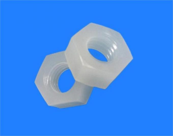 Coarse Thread PVDF Hex Nut With DIN/ISO Standard For Industrial ...