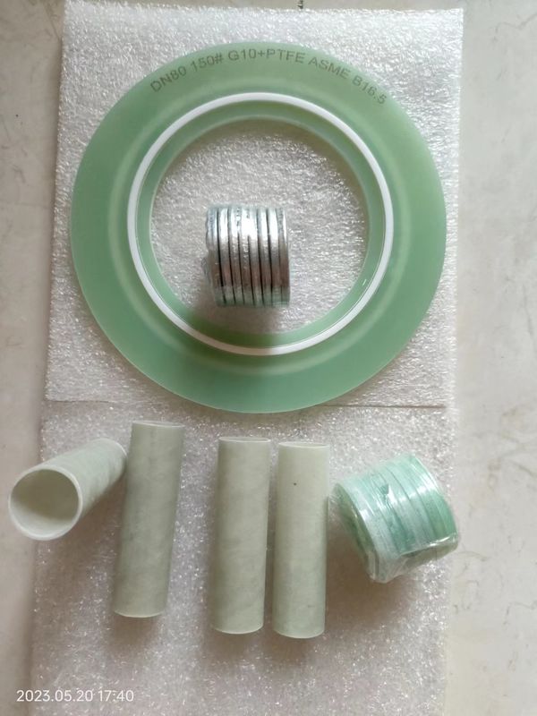 Flange Insulation Kit TYPE F With G10 + PTFE Gasket For Pipeline Raised Flange