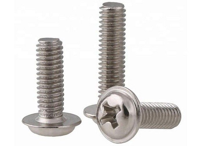 Cross Recessed Pan Head Machine Screw Customized Metal Material Made