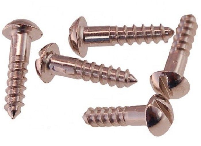 Metric Slotted Round Head Self Tapping Screws SS 304 316 / Carbon Steel ...