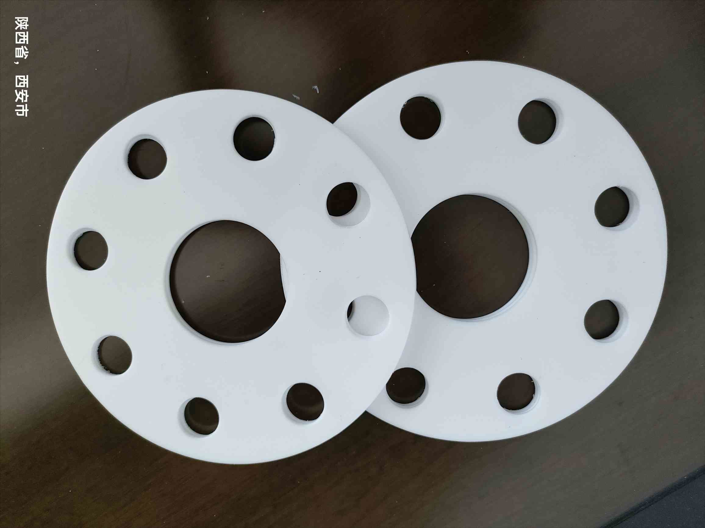 ASME B16.21 Nonmetallic PTFE Flat Gasket White Color For Flat Face Pipe ...